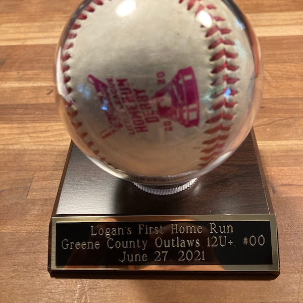 Baseball Home Run Trophy Ball Holder Protective Display Case-free ...