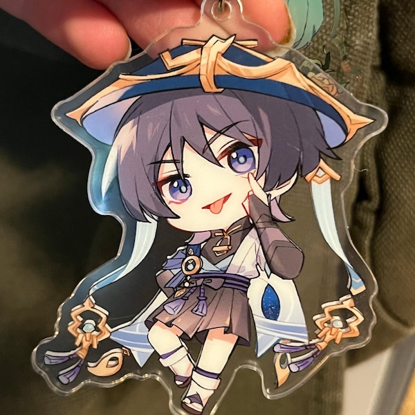 Bennett and Razor Keychains - Genshin Impact Arcylic Charms - Etsy