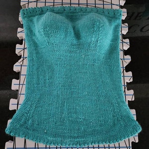 Tied & True Tank Knitting Pattern for Peplum Ruffle Tank Vest With Bows ...