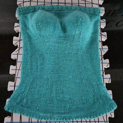 Tied & True Tank Knitting Pattern for Peplum Ruffle Tank Vest With Bows ...