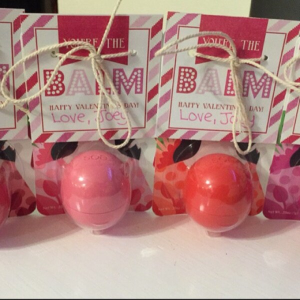 You're the Balm Lip Balm Valentine's Day Favor Gift Tag Editable PDF ...