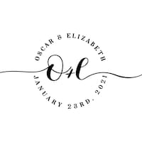 Whimsical Digital Wedding Logo Floral Wedding Logo Wedding - Etsy