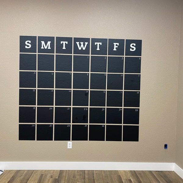 Daily Dot Calendar Decal, Chalkboard Wall Decals, Monthly Planner ...
