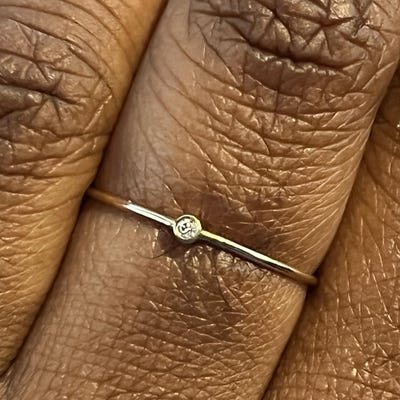 9ct Yellow Gold Square Stacking Ring, Recycled Gold Ring, Square ...