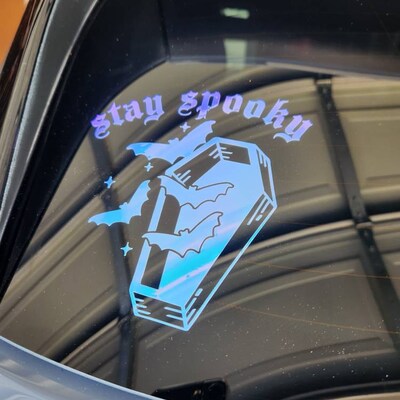 Stay Spooky Decal Goth Car Decal Goth Car Accessories Goth Car Creep It ...