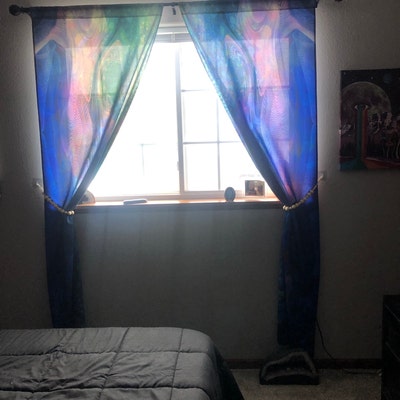 Wispy Dreams Window Curtains Boho Chic - Etsy