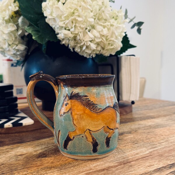 Speckled Aqua Soup Mug, Aqua Chowder Bowl, 22 Oz. Cappuccino Mug ...