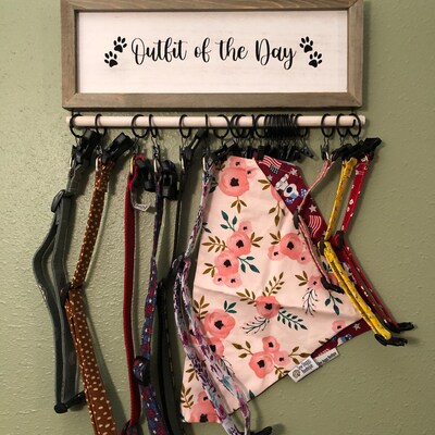 Dog Bandana Holder, Pet Bandana Organizer, Dog Clothing Organizer, Dog ...