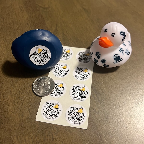 56 Round Mini Stickers - Cruise Duck Stickers - Mini Duck Stickers ...