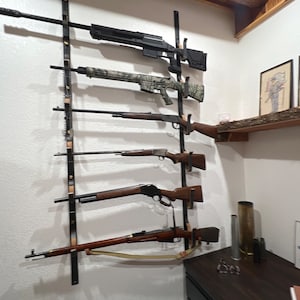 Custom Gun Rack Wall Mounted Rifle Holders Shotgun Storage - Etsy