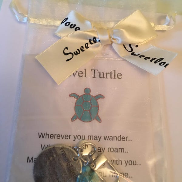 Personalised Turtle Keychain,turtle Keyring,personalised Gift,travel ...