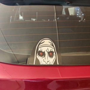 Juno Birch Car Peeker Sticker, English Alien Drag Queen Weatherproof ...