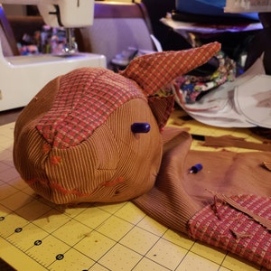 Plush sewing pattern PDF Furry Anthro stuffed animal Manokit | Etsy