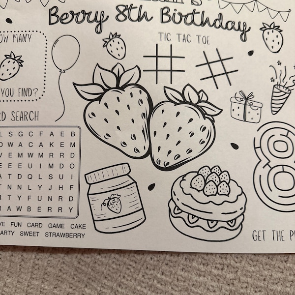 Woodland Forest Party Activity Sheet | Woodland Themed Birthday Party ...