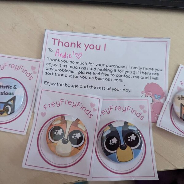 Blue and Orange Dog Inspired Art 32 Mm Pin Button Badge - Etsy