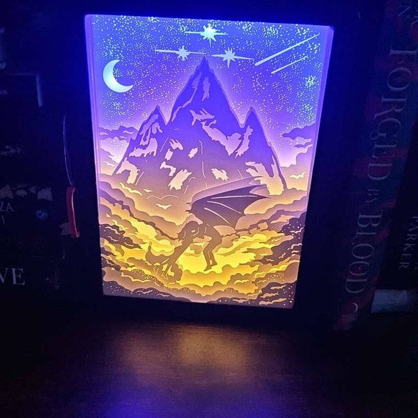 The Legend of Zelda Inspired Shadow Box 3D LED Light Box - Diorama - A ...