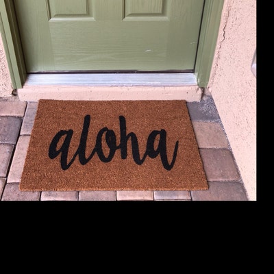 Aloha Doormat Personalized Doormat Custom Door Matwelcome - Etsy