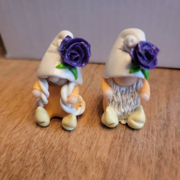 Mini Surfer Clay Gnome/ Indoor Planter Gnome Accessory/ Pink Surf Board ...