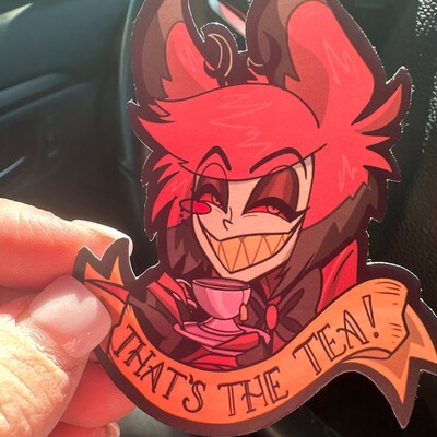 Thats the Tea hazbin Hotel Alastor Sticker - Etsy