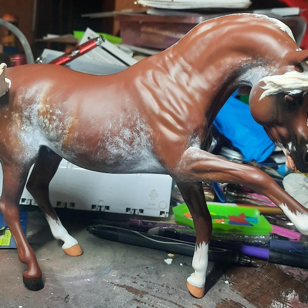 Breyer Custom Horse Model OOAK Realistic Pet Portrait on Traditional ...