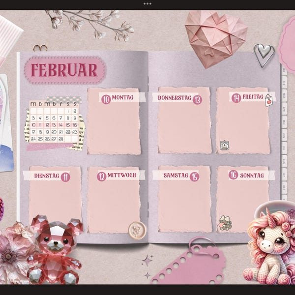 Realistic Digital Stickers Dreamy Realm PNG and Goodnotes File - Etsy