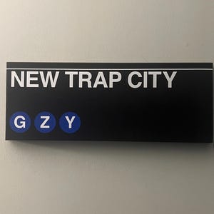 57 Street Subway Station Sign Tall Version N Q R W Train Lines new York ...