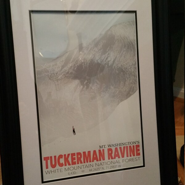 Tuckerman Ravine Illustration - Backcountry Skiing - Hiking - New ...