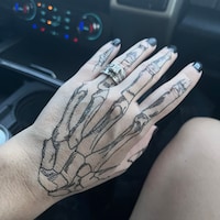 Coco Skeleton Hands Temporary Tattoos for Cosplay. Skull - Etsy Canada
