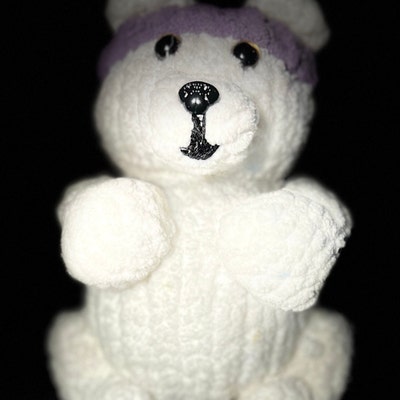 Loom Knitting Teddy Bear Pattern for 24 Peg Round Loom With Video ...