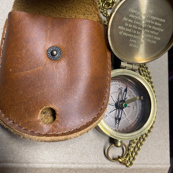 Personalized Compass, Custom Groomsman Compass, Engraved Men Compass ...
