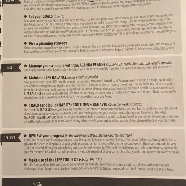 Goal Planner Printable PDF by LUCKY Life Tools, Goal Setting Tools; Instant Download, 8.5"x11 ...