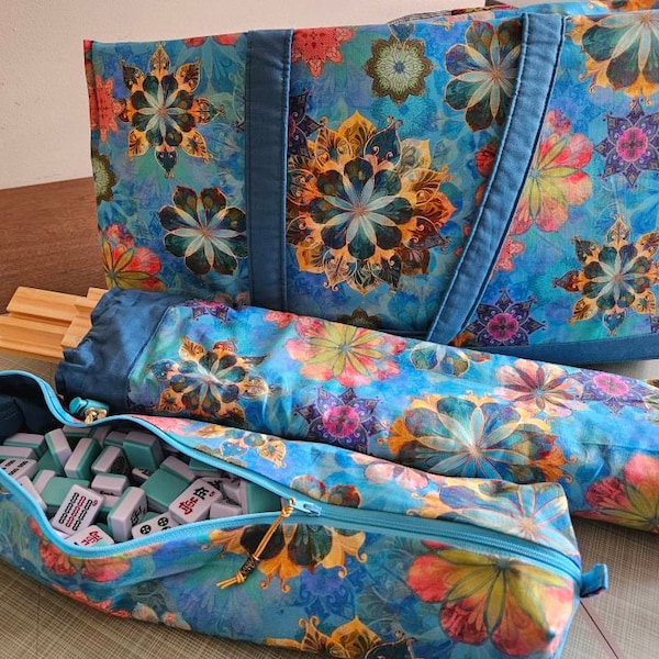 Mahjongg Bags and Sleeves - Tote, Long Zip Bag, Tile Tray and Rack ...