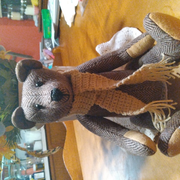 Winston PDF 18 Inch Jointed Teddy Bear Sewing Pattern DOWNLOAD by ...