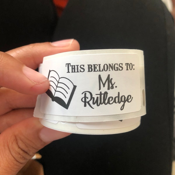 This Belongs to Labels | Books Teacher Library School Book Stickers ...