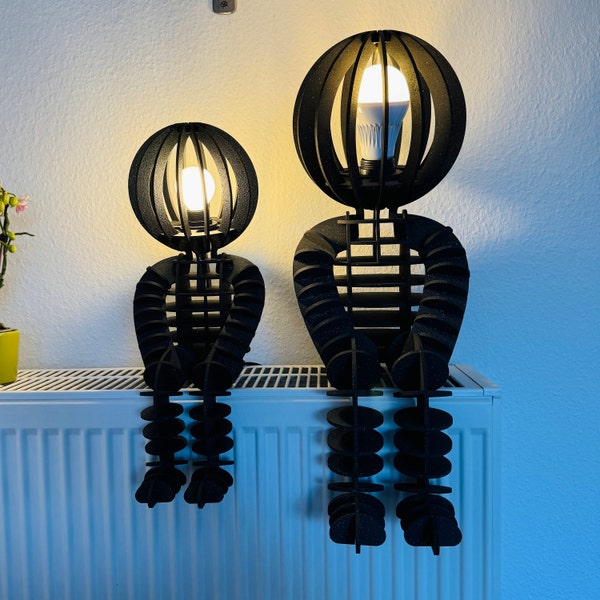 Human Figure Table Lamp Shade, DXF SVG Laser Cut Files, 4mm or 3mm ...