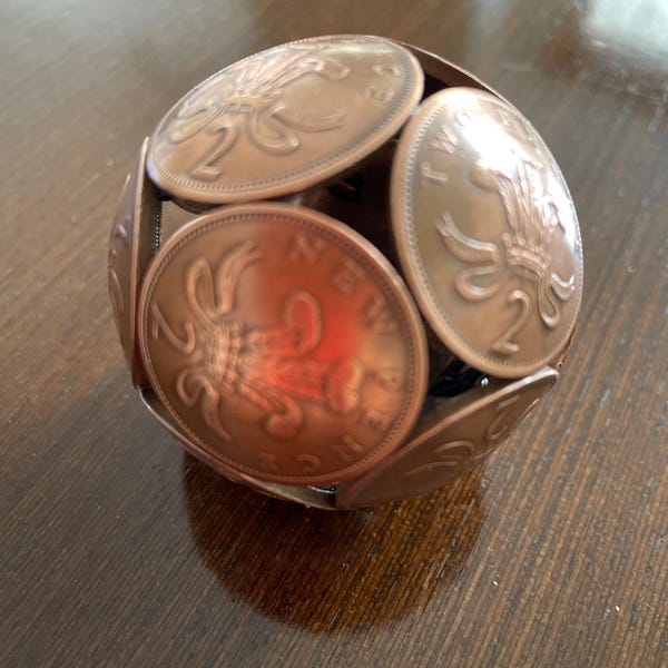Jenny Wren Bronze Farthing Coin Ball. Different Dates Available. 70th ...