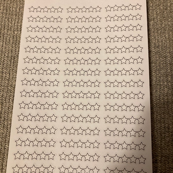 Star Rating Planner Stickers - Book Ratings Planner Stickers - Book ...