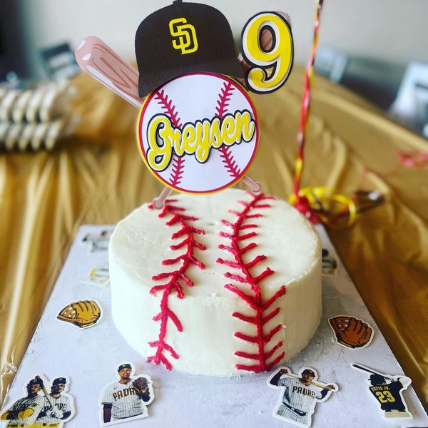 San Diego Padres Cake Topper | Padres Cake Topper | San Diego Party ...