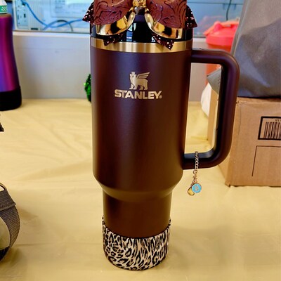 Pink Cow Straw Topper, Straw Topper for Stanley Cup, Bow Straw Topper ...