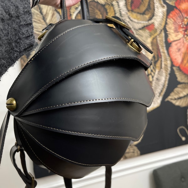 Leather Armadillo Beetle Pill Bug Bag Purse Backpack - Etsy