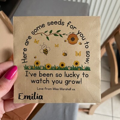 End of Year Gifts for Class Bee Friendly Seed Packet End of Term Gift ...