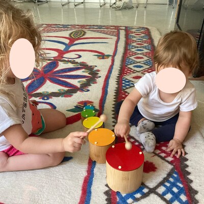 Montessori Wooden Knocking Games, 3 in 1 Multifunctional Toys in 3 ...