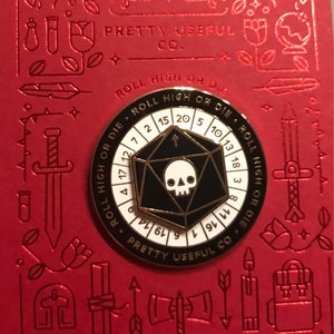 Roll High or Die: D20 Spinner Enamel Pin D&D - Etsy