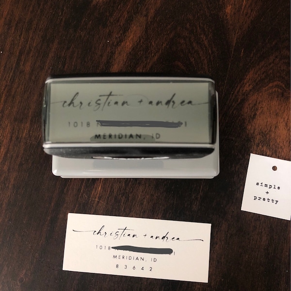 Self Inking Address Stamp, Custom Stamp, Custom Address Stamp, Custom ...