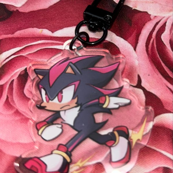 Sonic 2 Inch Acrylic Charm Keychain | Sonic Hedgehog, Shadow Hedgehog ...