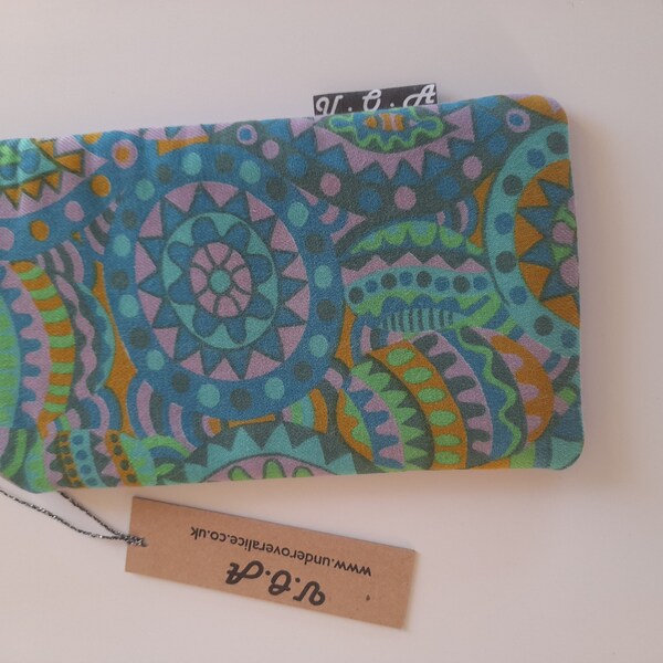 Vegan Suede Zipper Wallet Kitty Coin Purse Designers Guild Fabric ...