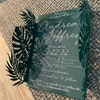 Tropical Monstera Leaf Invitation Covers Dark Green Laser Cut DIY ...