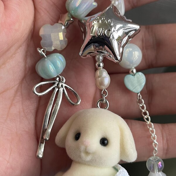 Calico Critters Baby Bakery Keychain | Sylvanian Families | Kawaii Cute ...