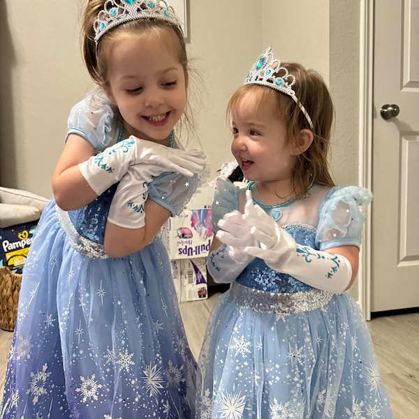 Frozen Elsa Dress PERSONALIZED GIFT SET Frozen Elsa Dress & Accessories ...