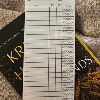Reading Log Bookmark, Book Tracker, Reading List, Progress Tracker ...